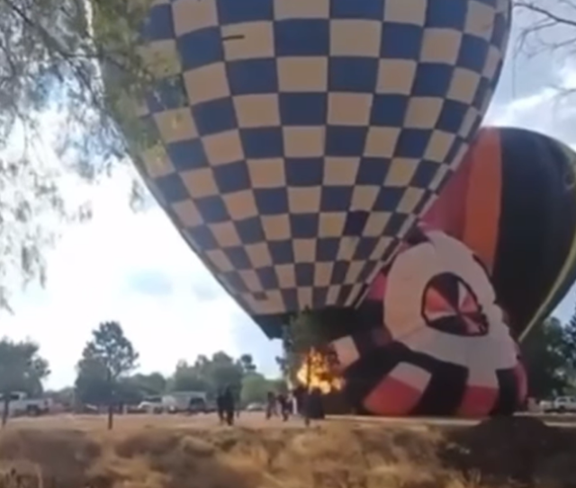 Un muerto en incendio de globo aerostático en Enrique Estrada